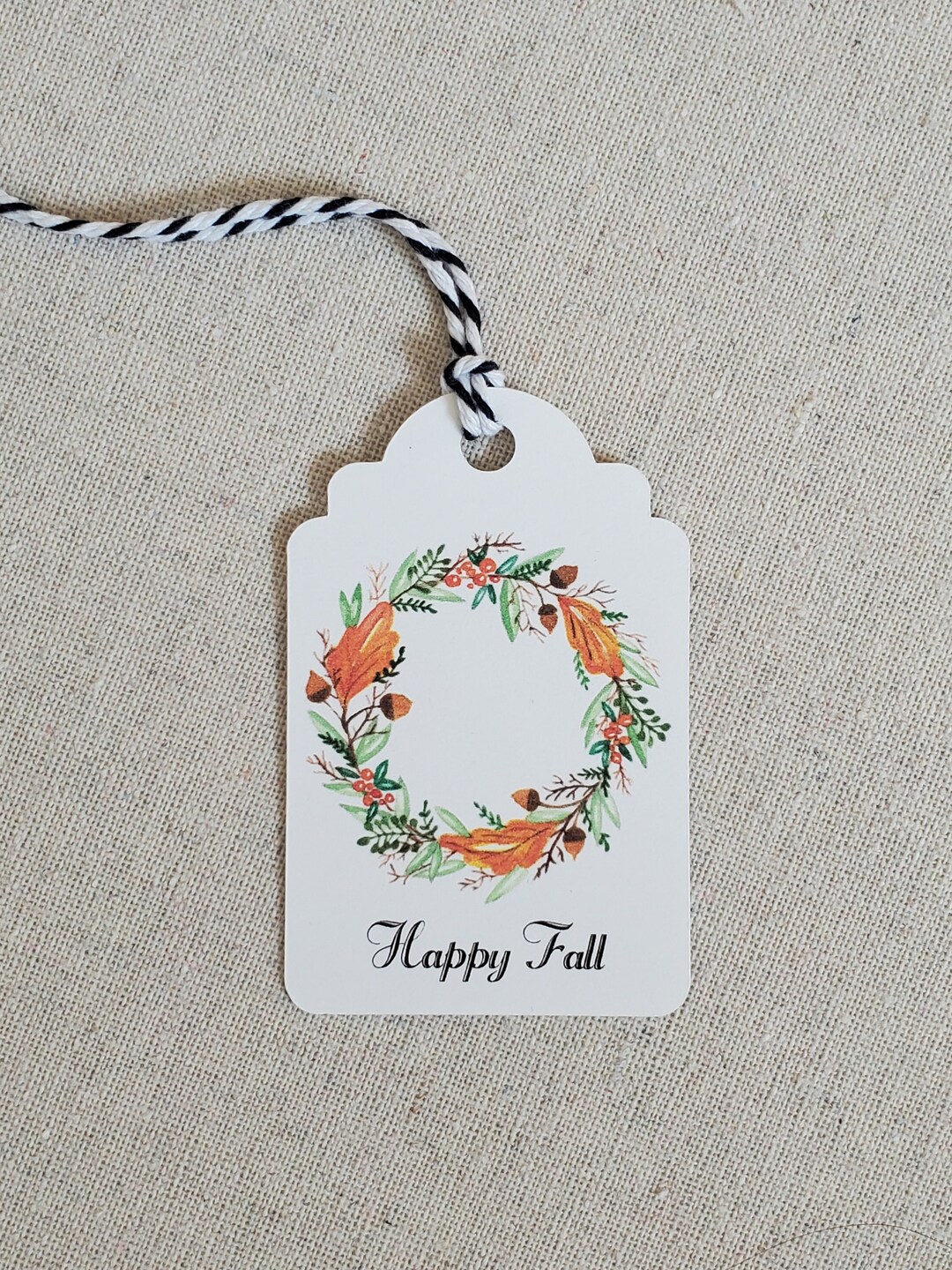 Autumn Gift Tags, Fall Gift Tags, Fall Wreath Gift Tag, Gift Tag, Party ...