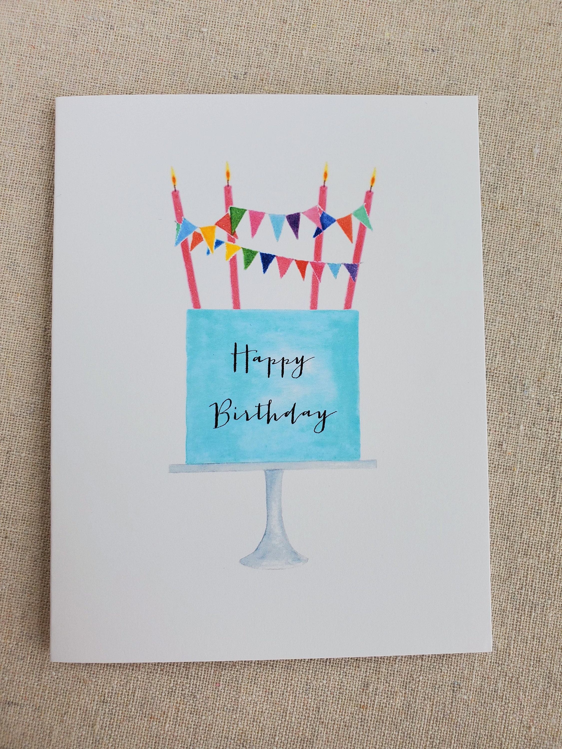 Birthday note card set set of 8 Variety pack of birthday | Etsy