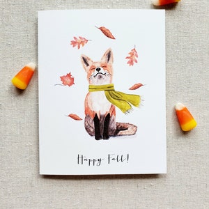 Fall Greeting Card, Happy Fall Greeting Card, Happy Fall Card - Etsy