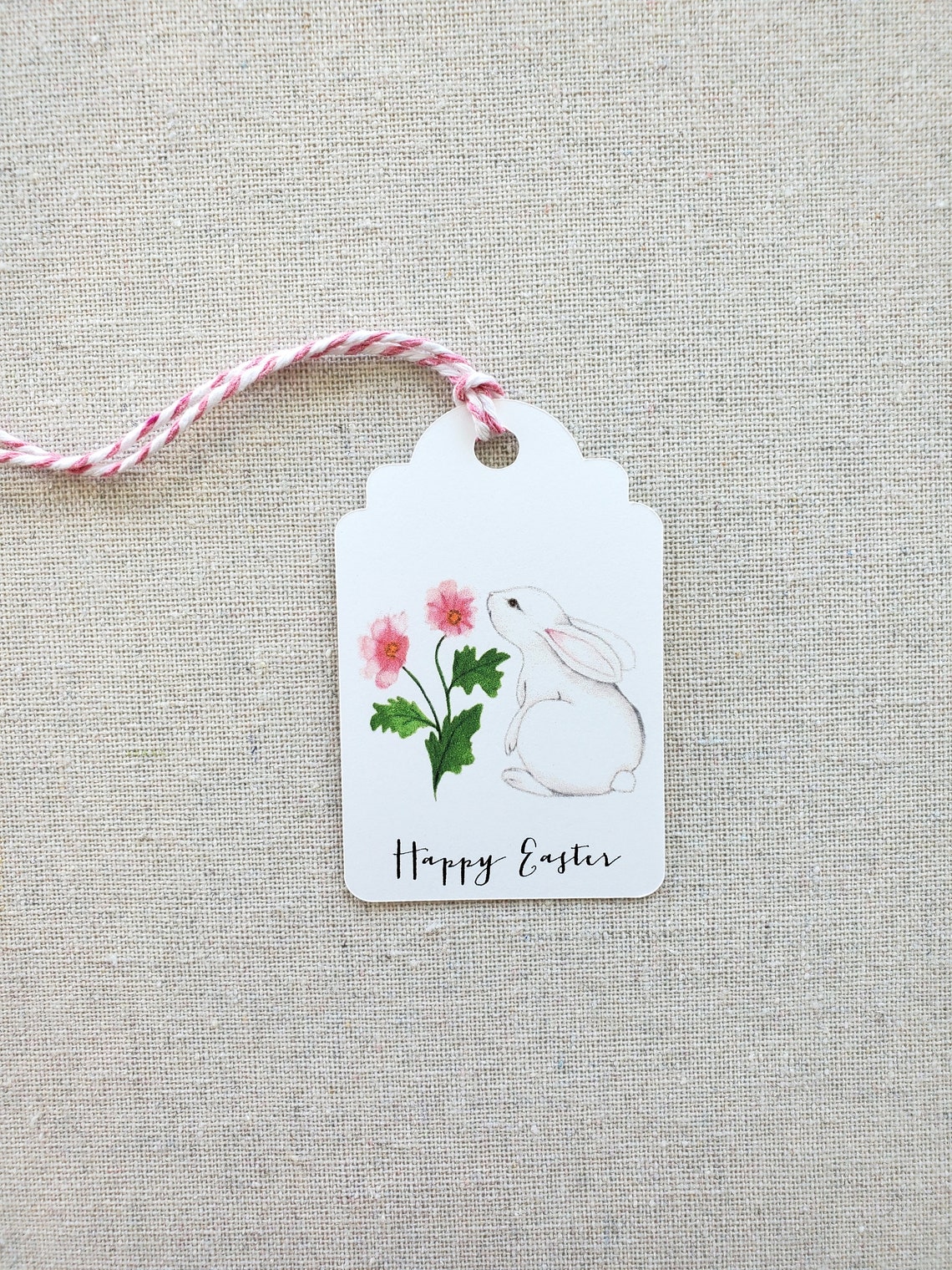 Easter Bunny Gift Tags, Set of 9 Easter Tags, Easter Party Favor Tags ...