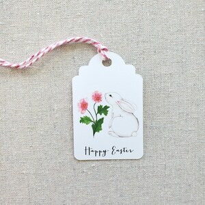 Easter Bunny Gift Tags, Set of 9 Easter Tags, Easter Party Favor Tags ...