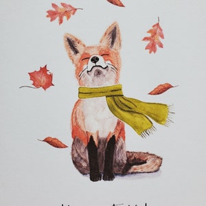 Fall Greeting Card, Happy Fall Greeting Card, Happy Fall Card - Etsy
