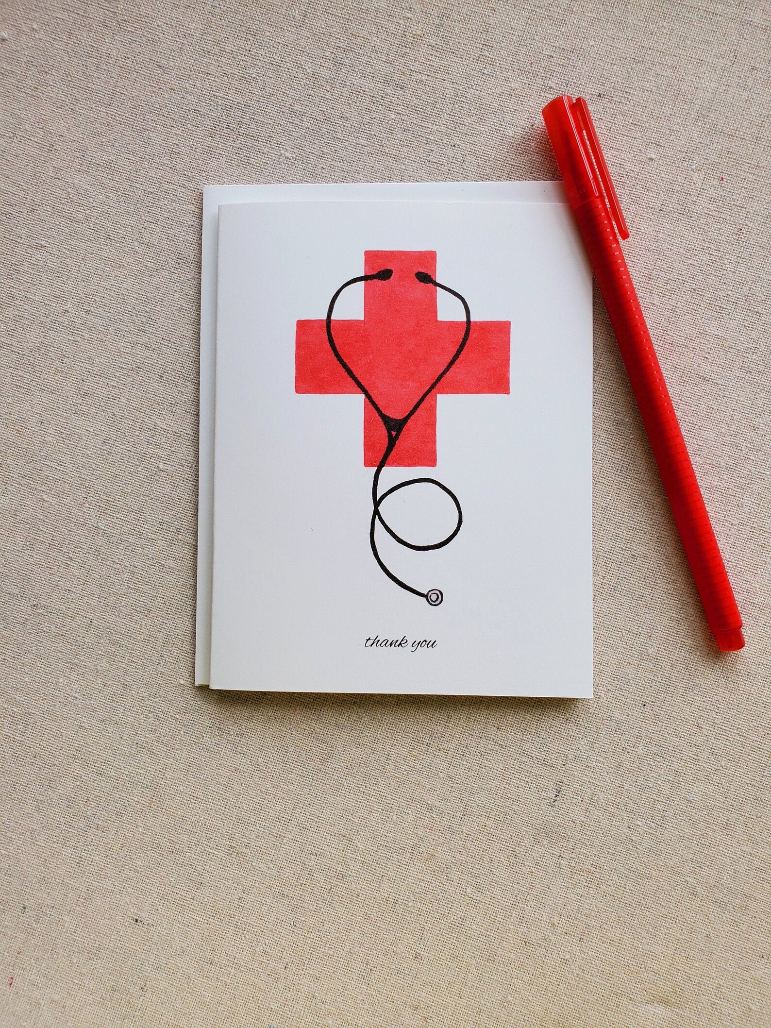 Health Care Thank You Note Card Medical Care Thank You Card - Etsy