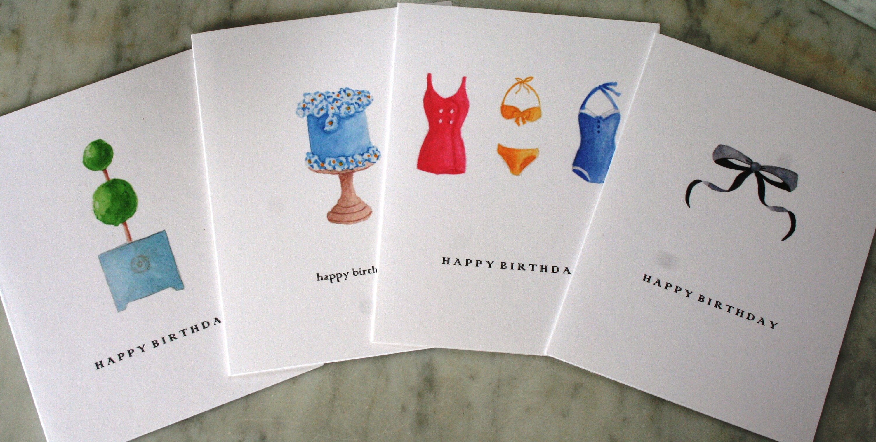 Birthday note card set set of 8 Variety pack of birthday | Etsy