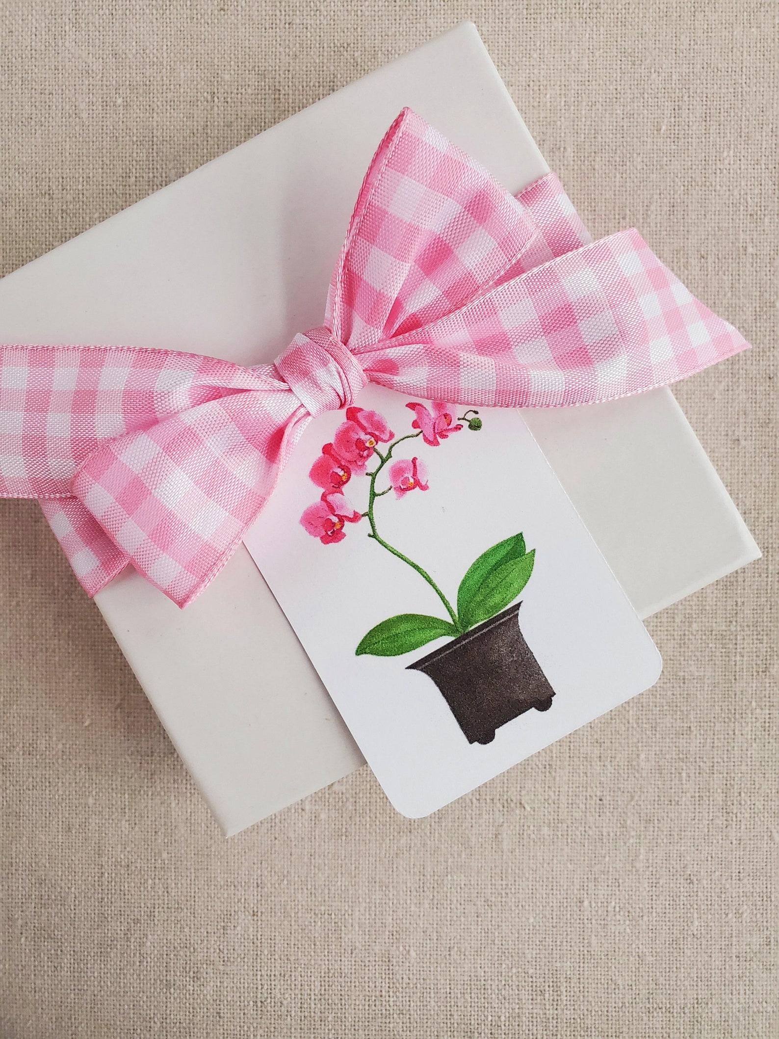 Pink Orchid Gift Tags Orchid Gift Tags All Occasion Gift | Etsy