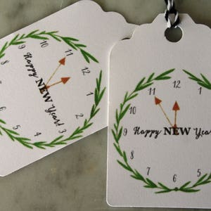 New Year's Gift Tags Holiday Tags Party Favor Tags - Etsy