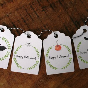 Halloween Tags, Happy Halloween, Bat Tags, Pumpkin Tags, Skeleton Tags ...