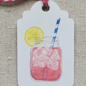 Lemonade Gift Tags, Pink Lemonade Tags, All Occassion Gift Tags, Gift ...