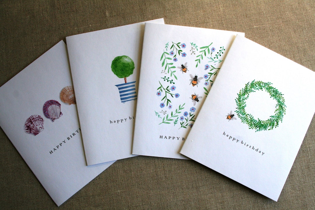 Birthday Note Card Set, Set of 8, Variety Pack of Birthday Cards ...