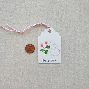 Easter Bunny Gift Tags, Set of 9 Easter Tags, Easter Party Favor Tags ...