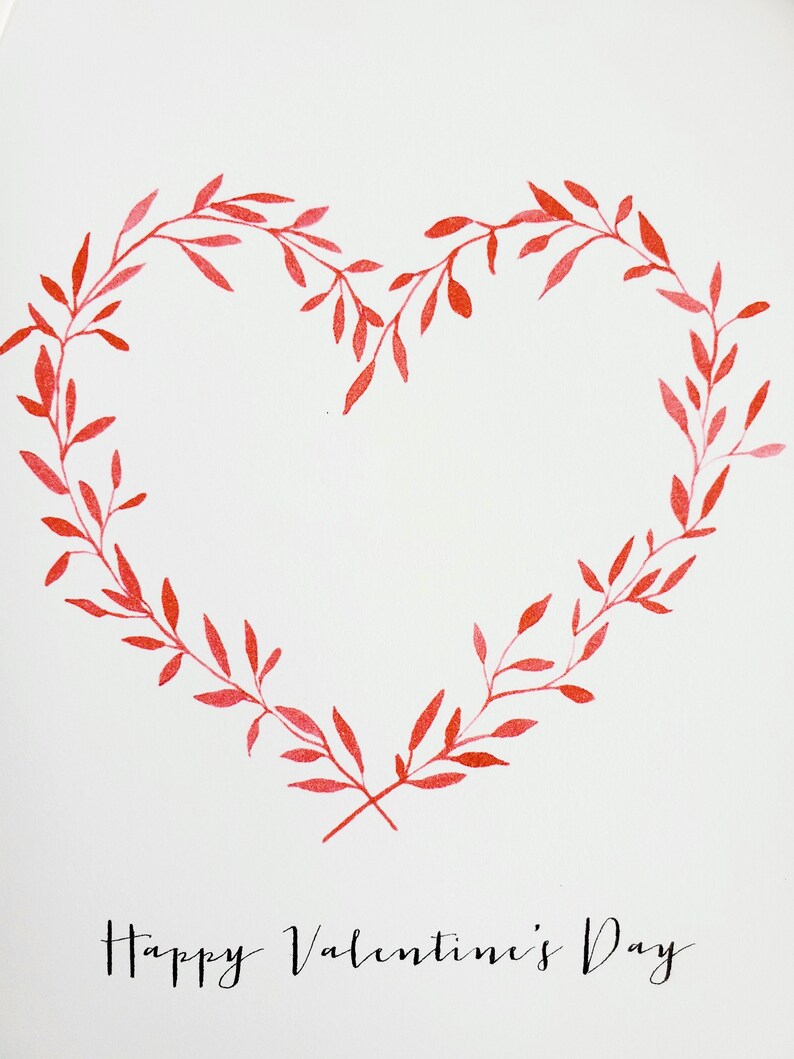 Valentine's Day Note Card Set Set of 8 Valentine Cards | Etsy