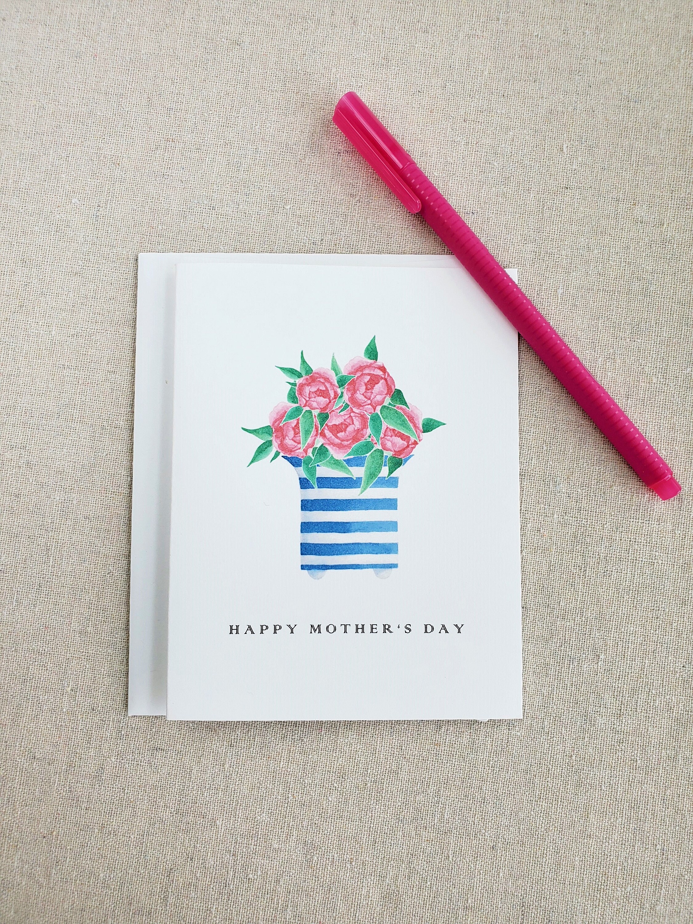 Mother's Day Card Happy Mother's Day Card - Etsy