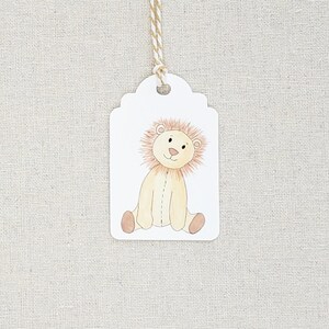 Baby Stuffed Animal Gift Tags, Baby Shower Party Favor Goody Bag Tags ...