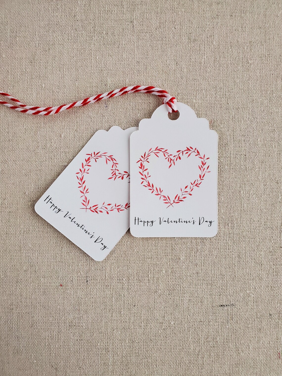 Valentine's Day gift tags gift tag heart gift tags | Etsy
