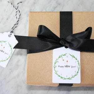 New Year's Gift Tags Holiday Tags Party Favor Tags - Etsy