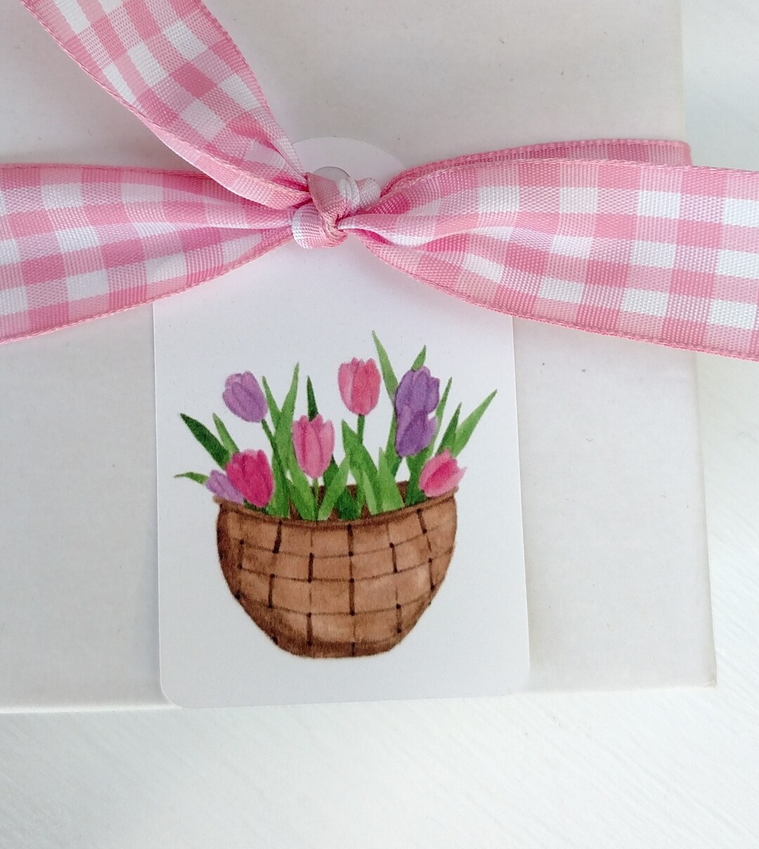 All Occasion Gift Tags, Watercolor Tulip Tags, Flower Gift Tags, Spring ...