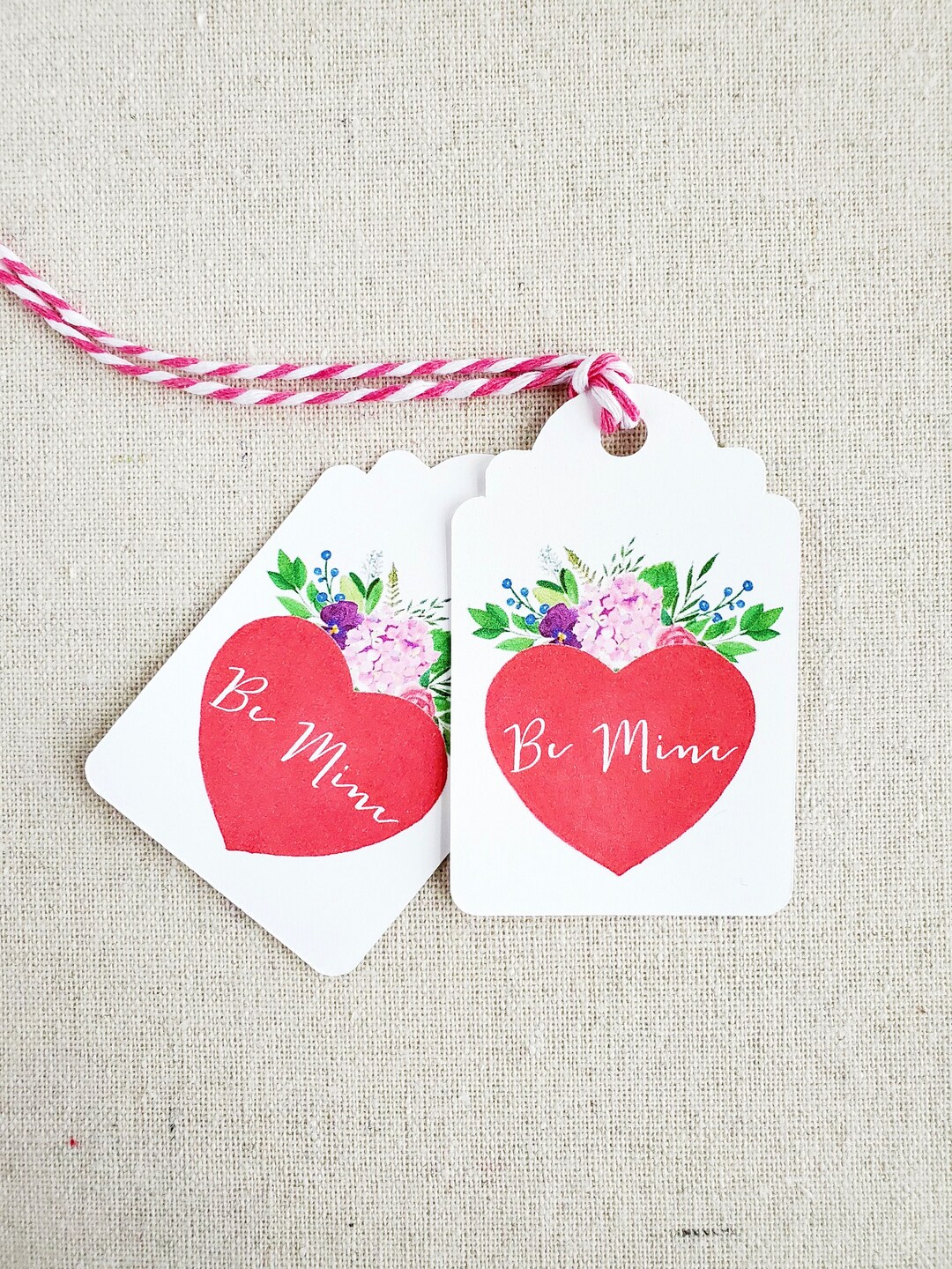 Valentine's Day Gift Tags, Valentine's Day, Be Mine Gift Tags, Heart ...