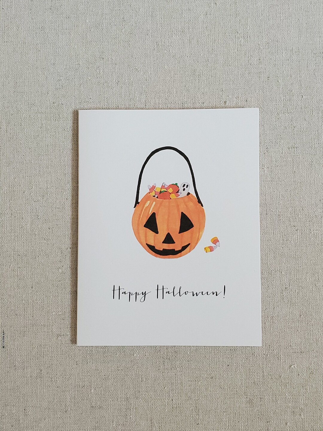 Halloween Greeting Card, Halloween Card, Happy Halloween Card - Etsy