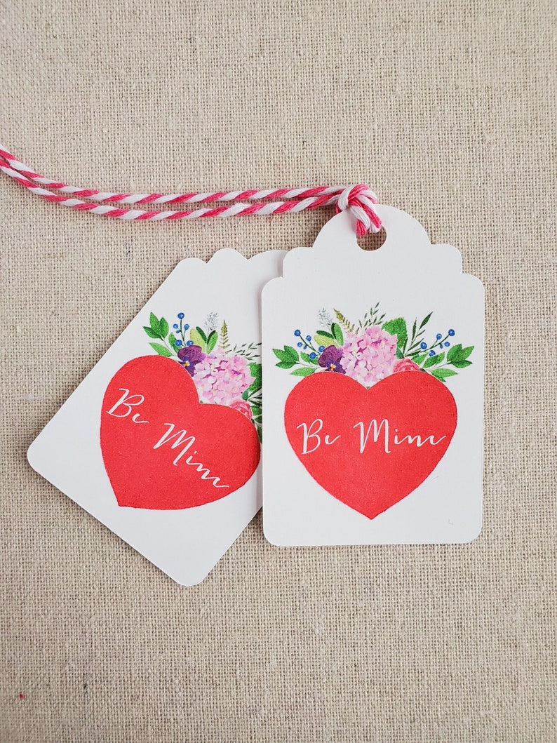 Valentine's Day gift tags Valentine's Day Be Mine | Etsy