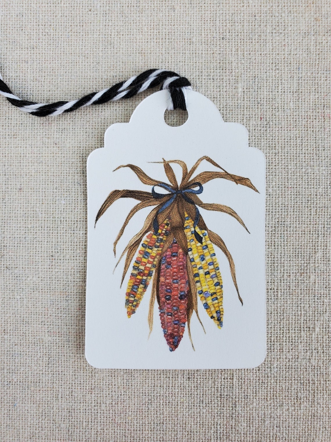Autumn Gift Tags Fall Gift Tags Indian Corn Gift Tag - Etsy