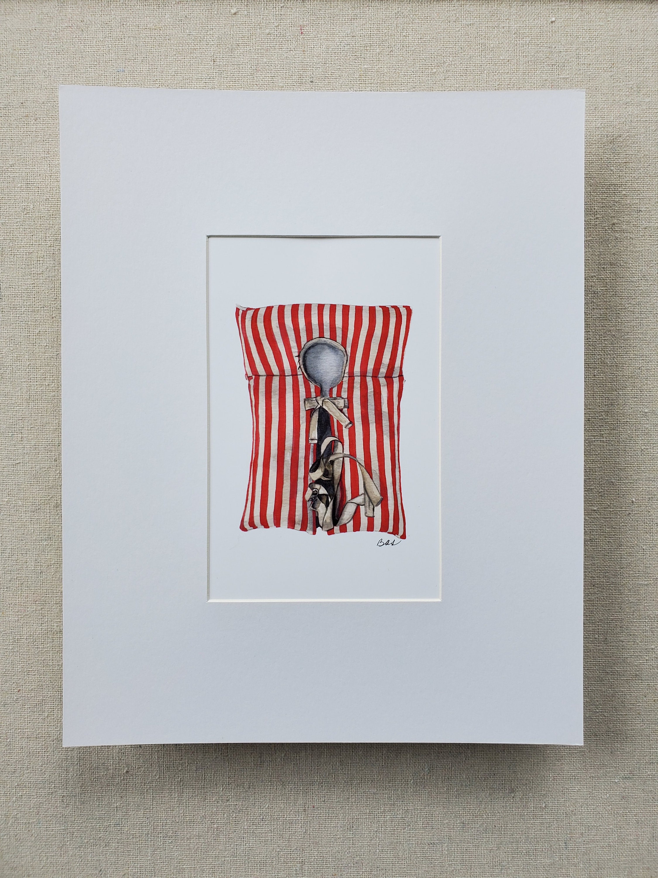 ART PRINT: Watercolor Life Jacket Art Print, Coastal Art Print, Art ...