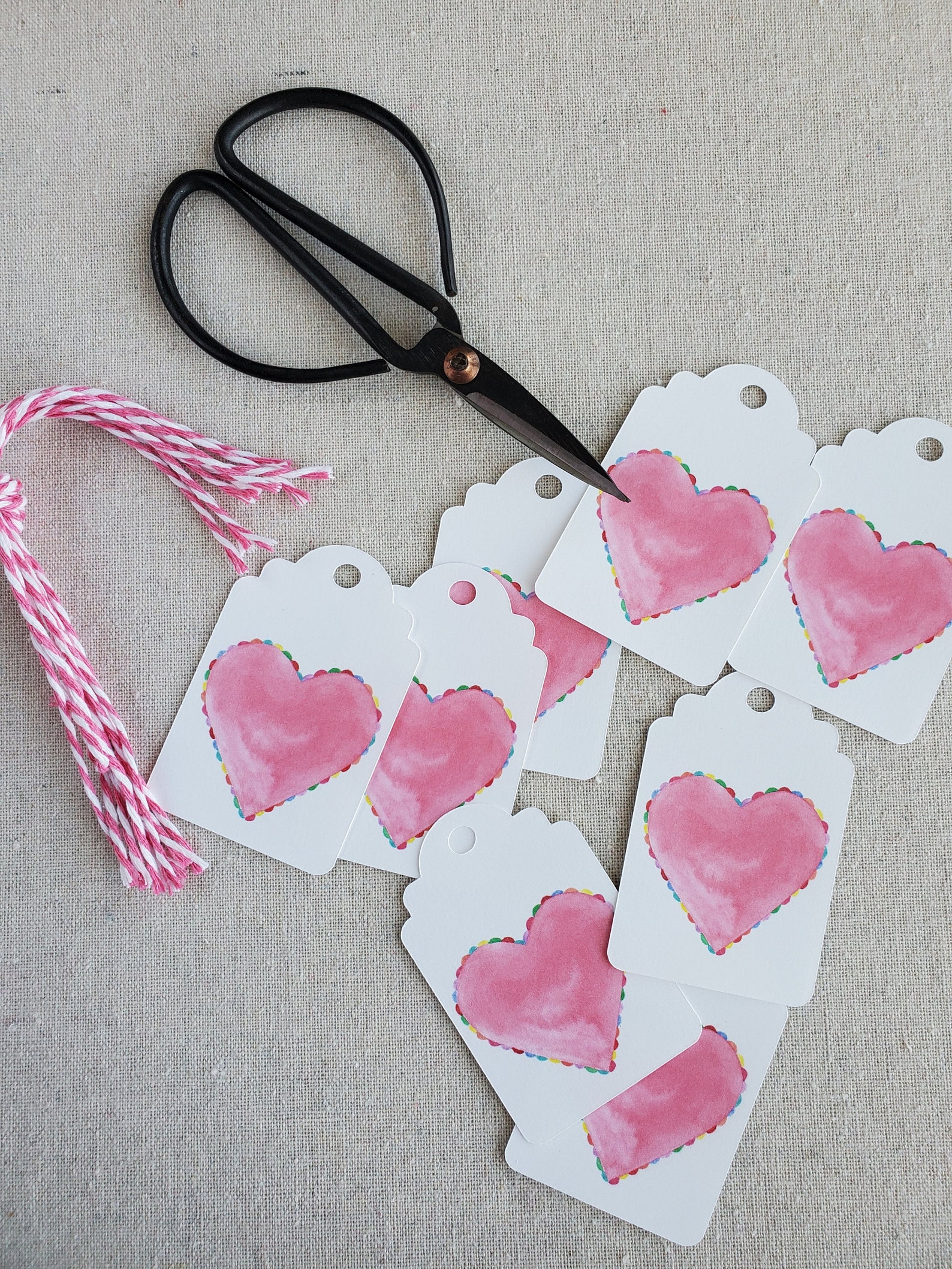 Valentine's Day Gift Tags Gift Tags Heart Gift Tags | Etsy