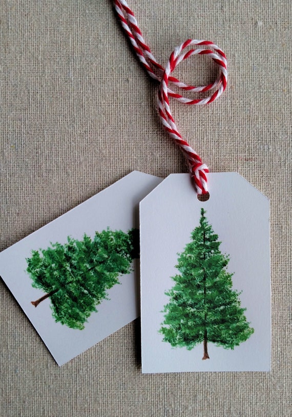 Christmas gift tags holiday tags party favor tags | Etsy