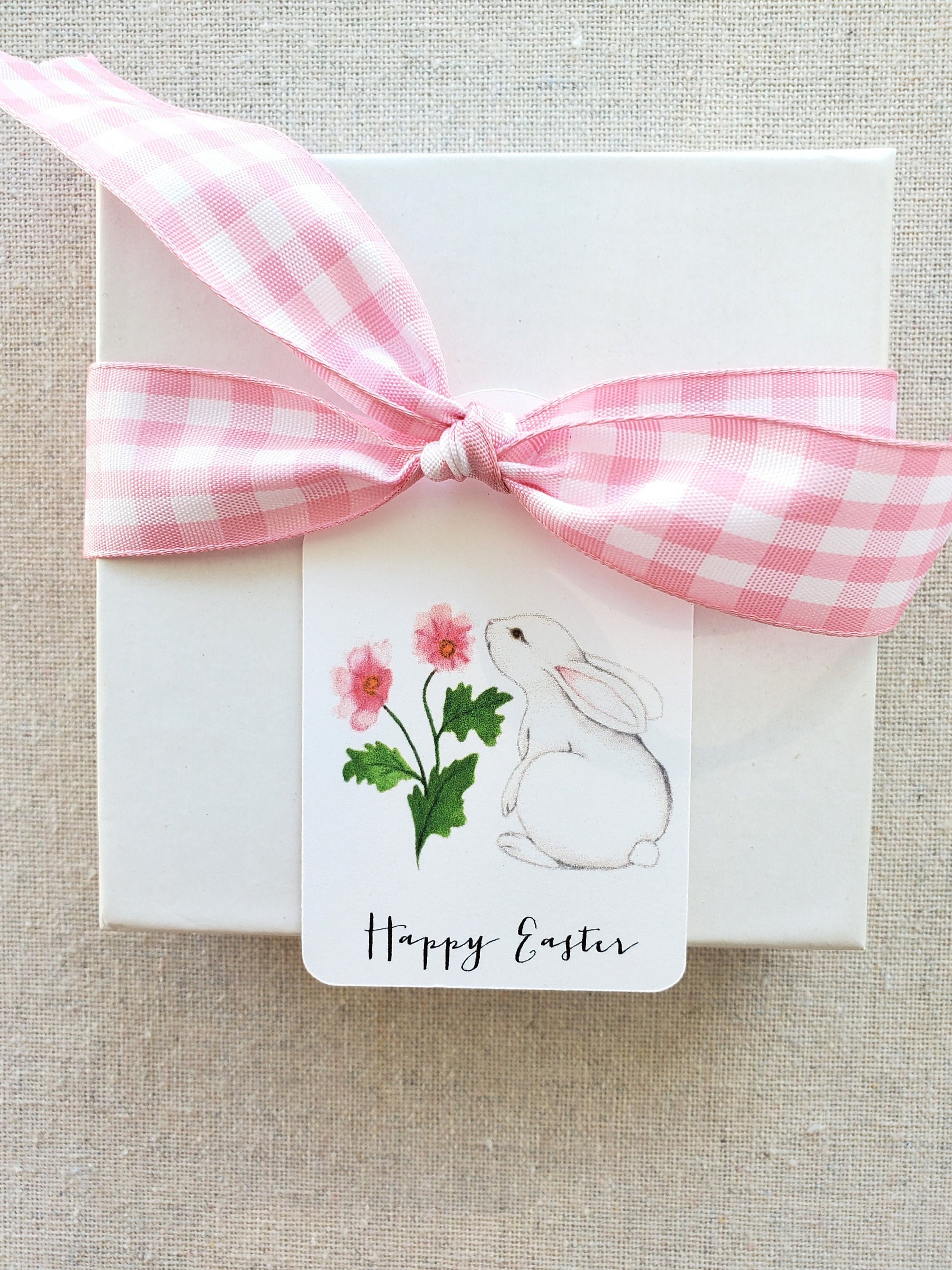 Easter Bunny Gift Tags, Set of 9 Easter Tags, Easter Party Favor Tags ...