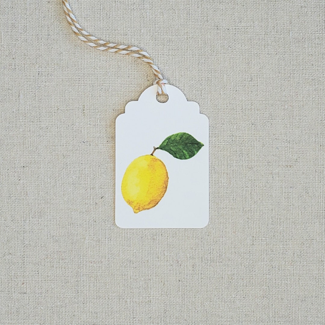 Lemon Gift Tags, Set of 9 All Occasion Present Tags, Original ...