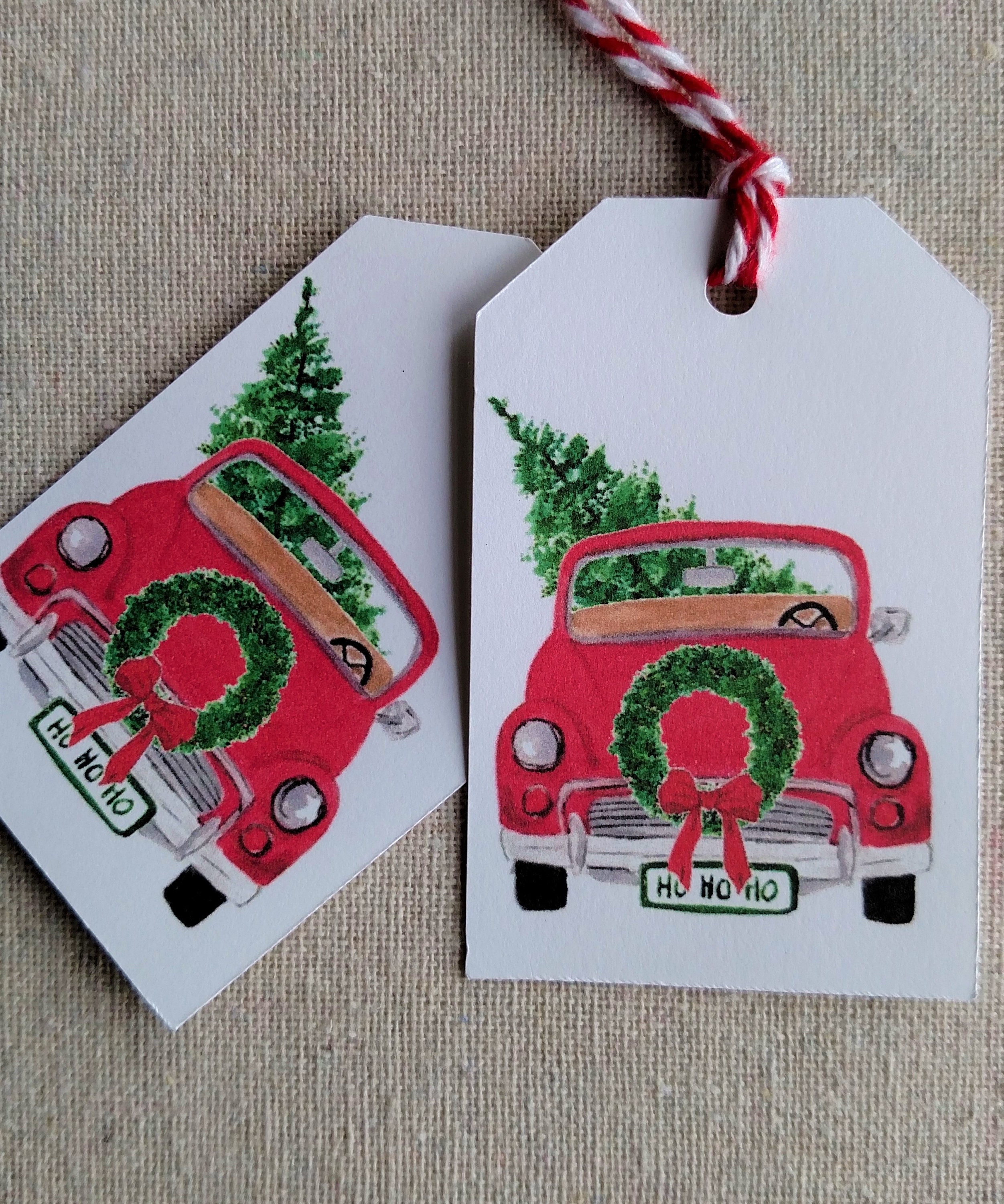 Christmas gift tags holiday tags party favor tags | Etsy