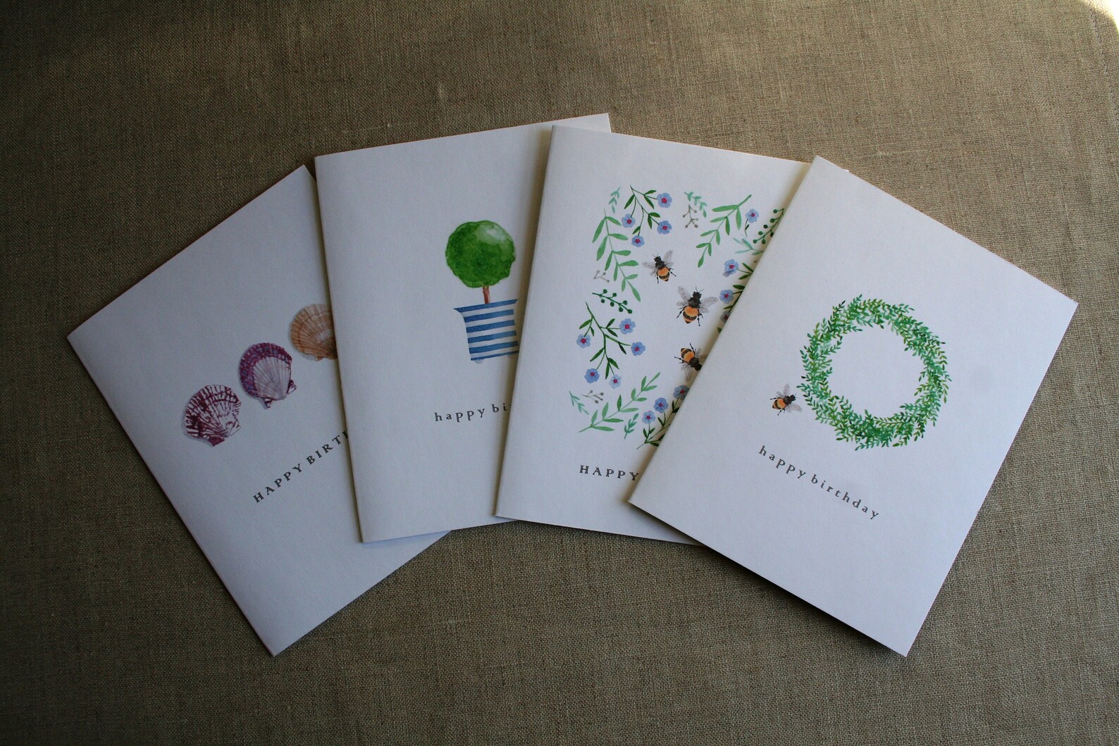 Birthday Note Card Set Set of 8 Variety Pack of Birthday | Etsy