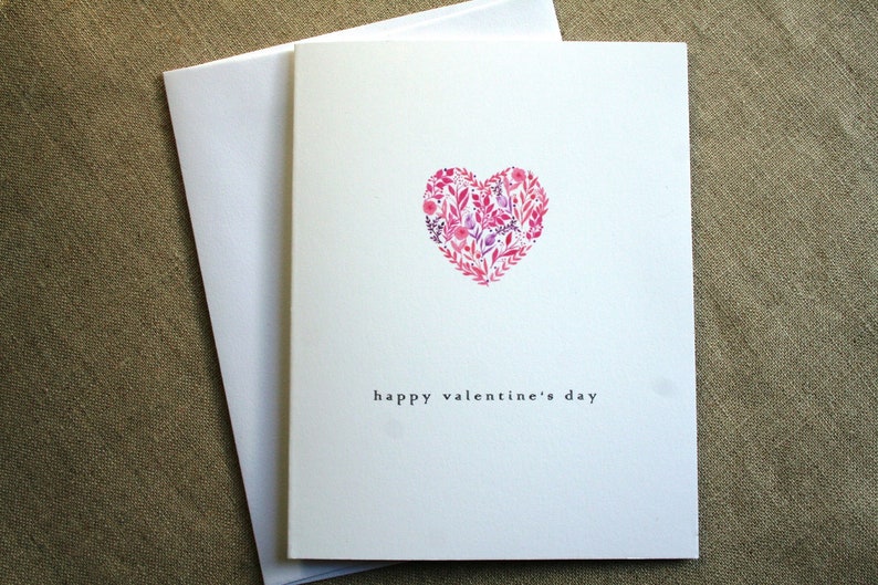 Valentine's Day Note Card Set Set of 8 Valentine Cards - Etsy