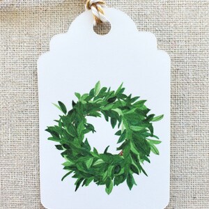 Laurel Wreath Gift Tags, Gift Tags, All Occasion Gift Tags, Wreath Gift ...
