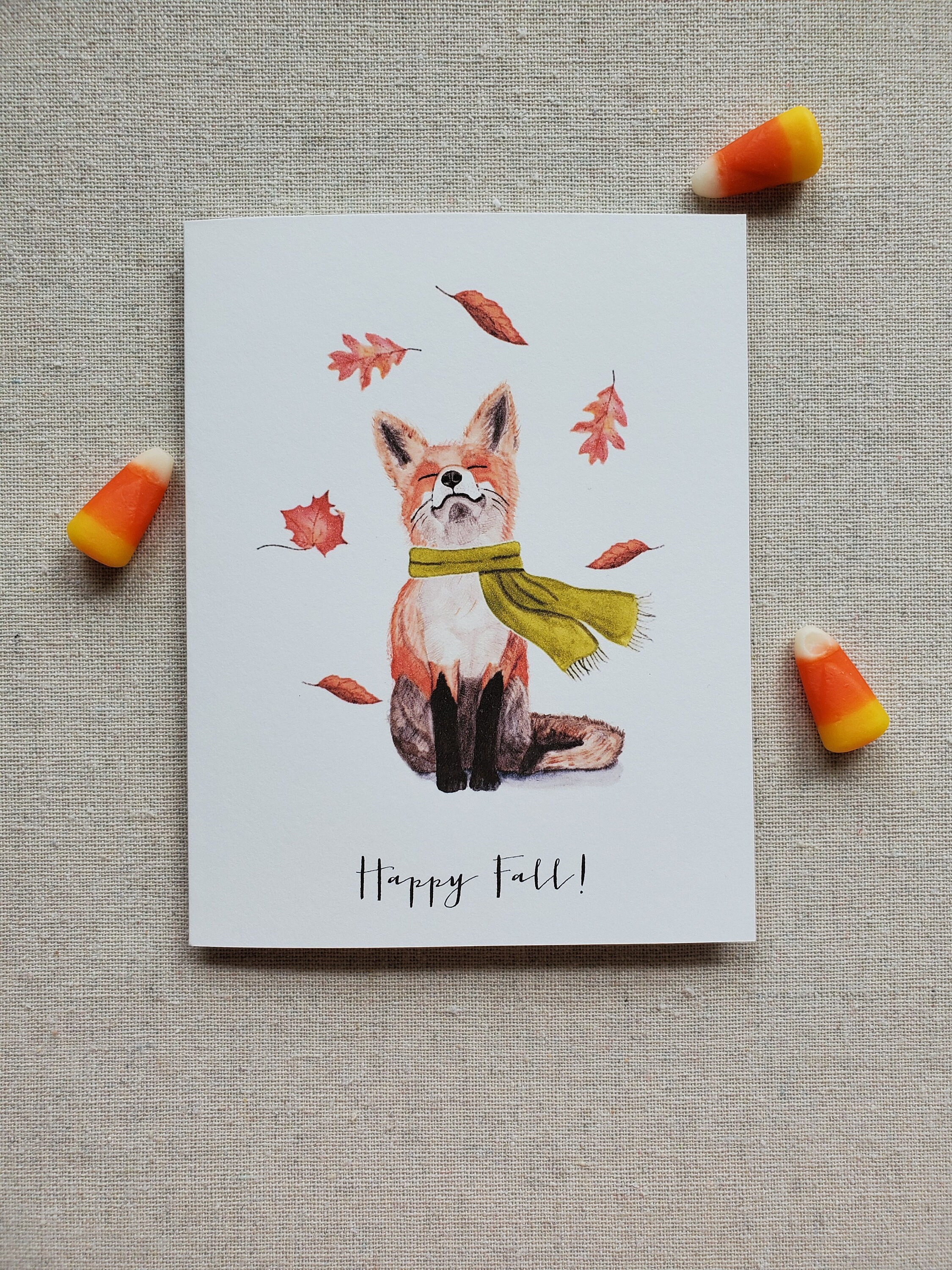 Fall Greeting card Happy Fall Greeting card Happy Fall card | Etsy