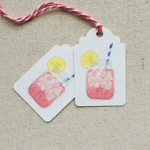 Lemonade Gift Tags, Pink Lemonade Tags, All Occassion Gift Tags, Gift ...