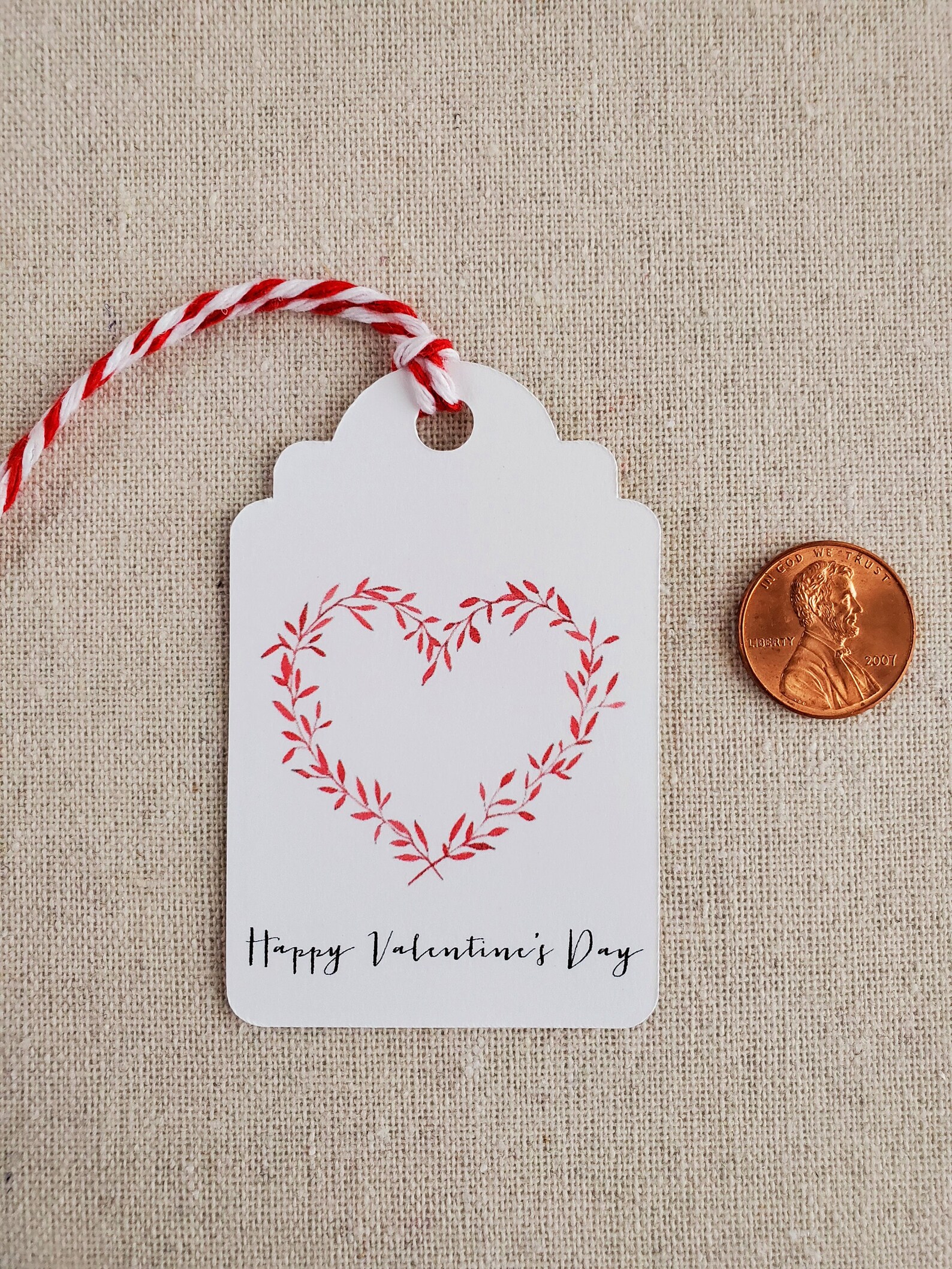 Valentine's Day Gift Tags Gift Tag Heart Gift Tags | Etsy