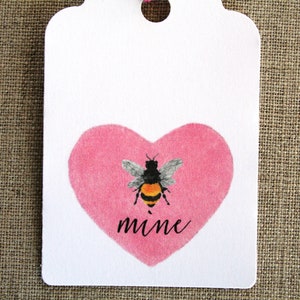 Valentine's Day Gift Tags, Valentine's Day, Be Mine Gift Tags, Heart ...