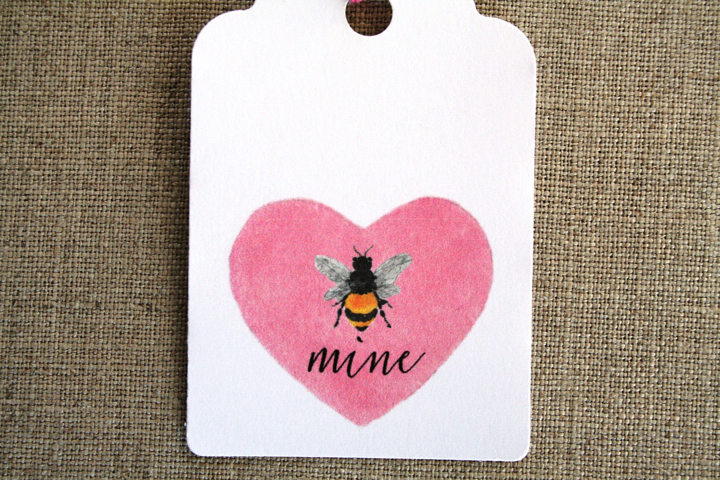 Valentine's Day Gift Tags, Valentine's Day, Be Mine Gift Tags, Heart ...
