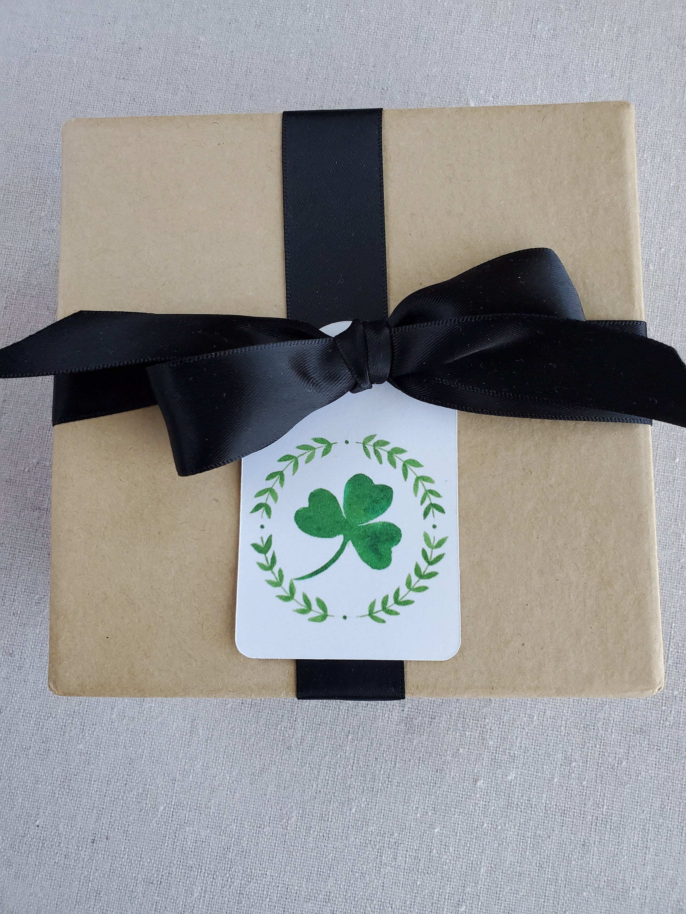 Shamrock Gift Tag, Set of 9 Original Watercolor St. Patrick's Day ...