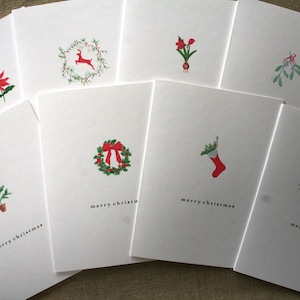 Christmas Note Card Set, Set of 8, Variety Pack of Christmas Cards ...