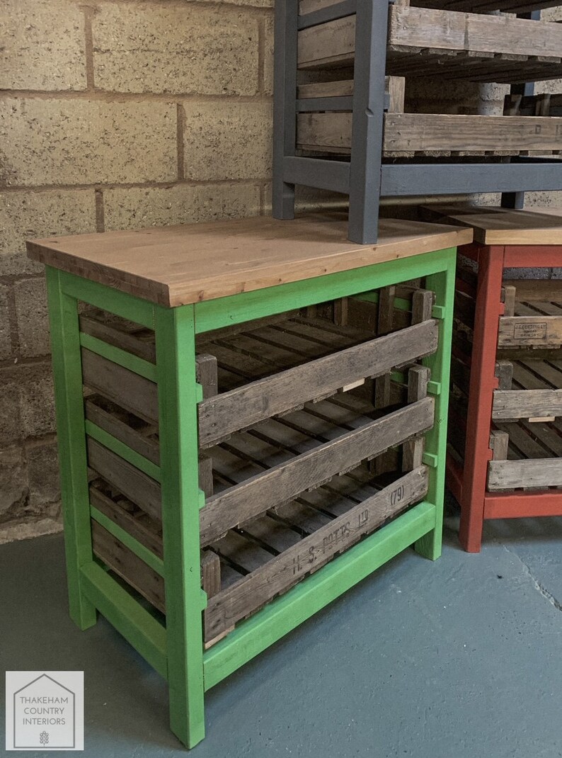 Handmade Rustic Reclaimed Upcycled Kitchen Island Unit - Etsy UK