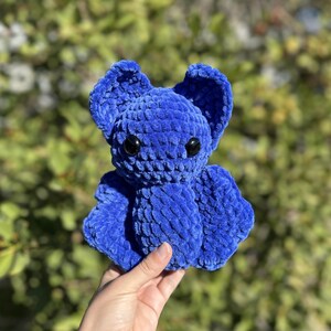 Blue Bat Amigurumi Plushie – Cute Crochet Bat Toy – Soft and Cuddly ...