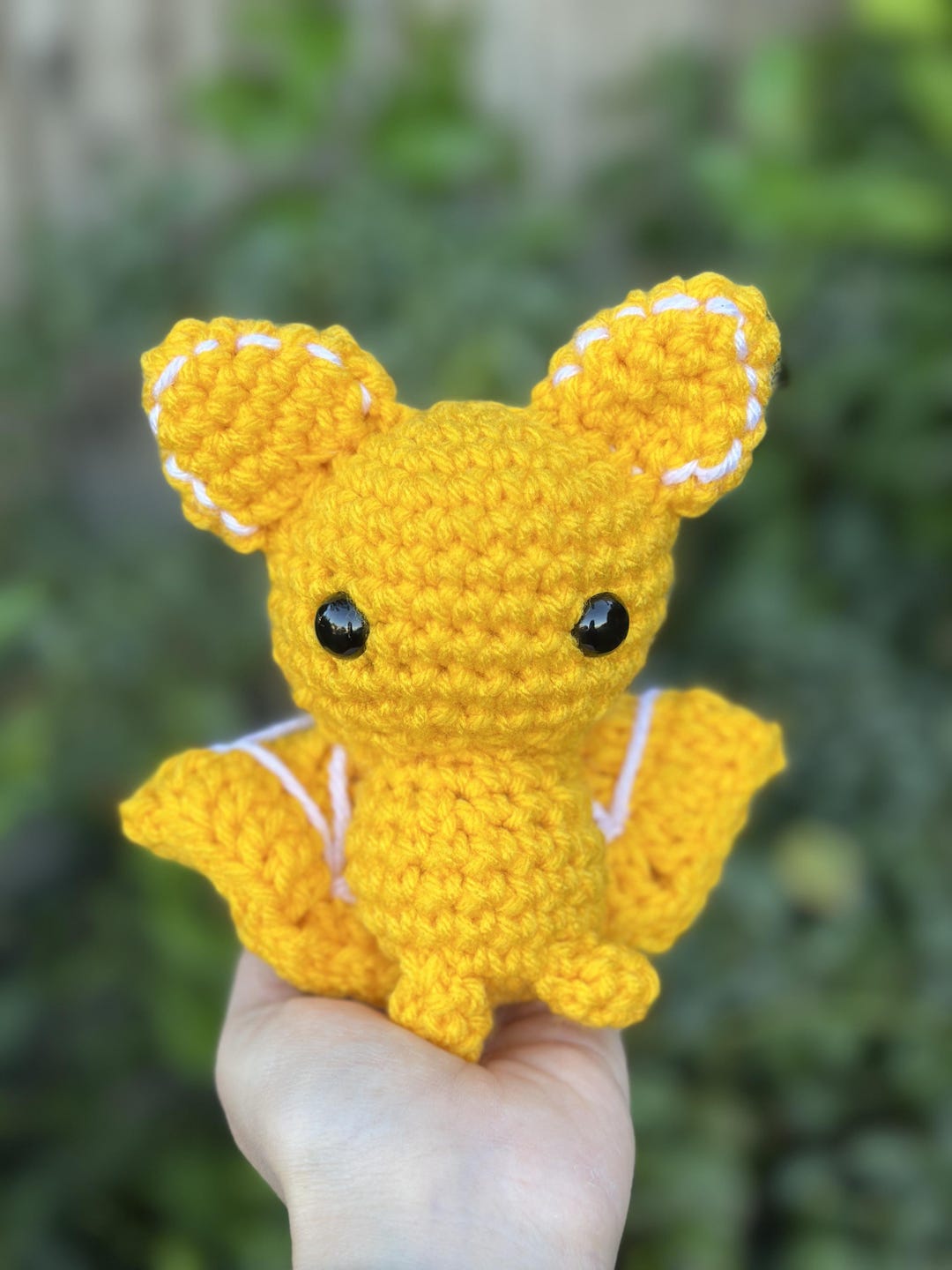 Lemon Bat Amigurumi - Cute Fruit Bat Plushie - Small Plush - Etsy