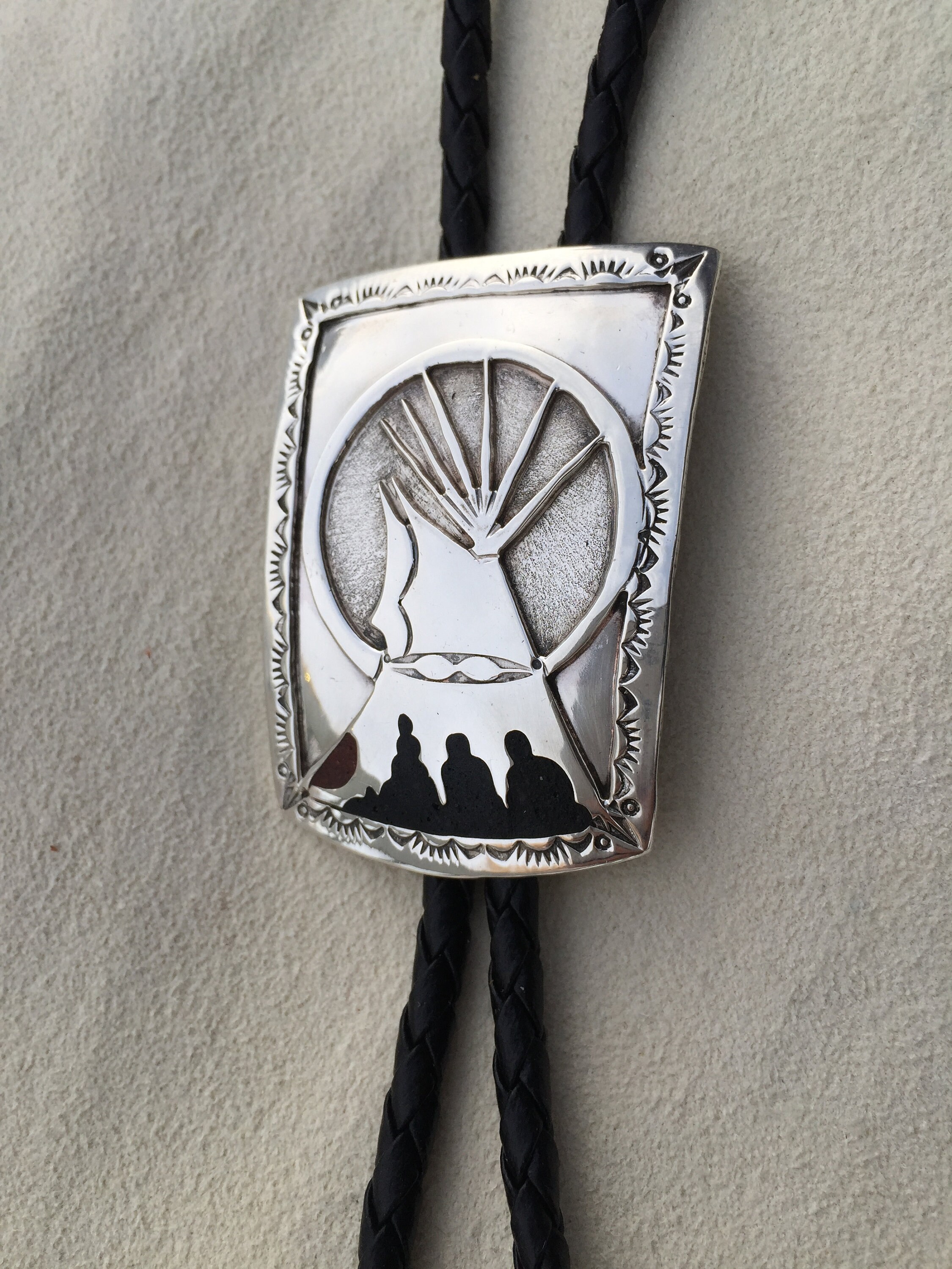 Tipi Design Silver Bolo Tie - Etsy