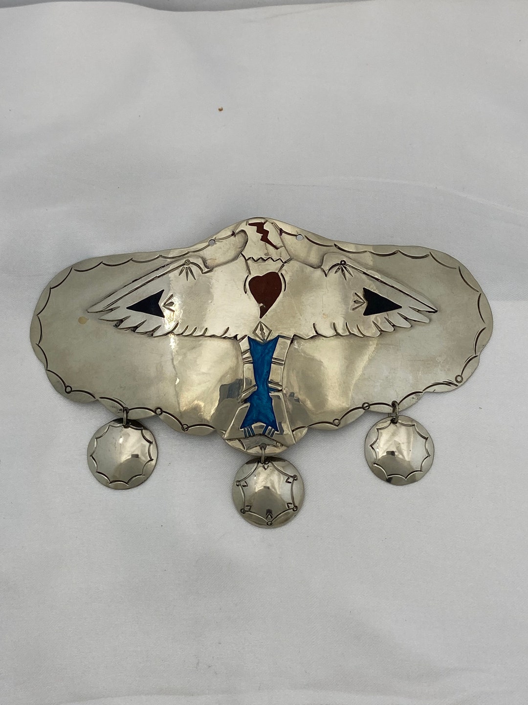 Flying Eagle Heart Silver Gorget Handmade Native American Jewelry - Etsy