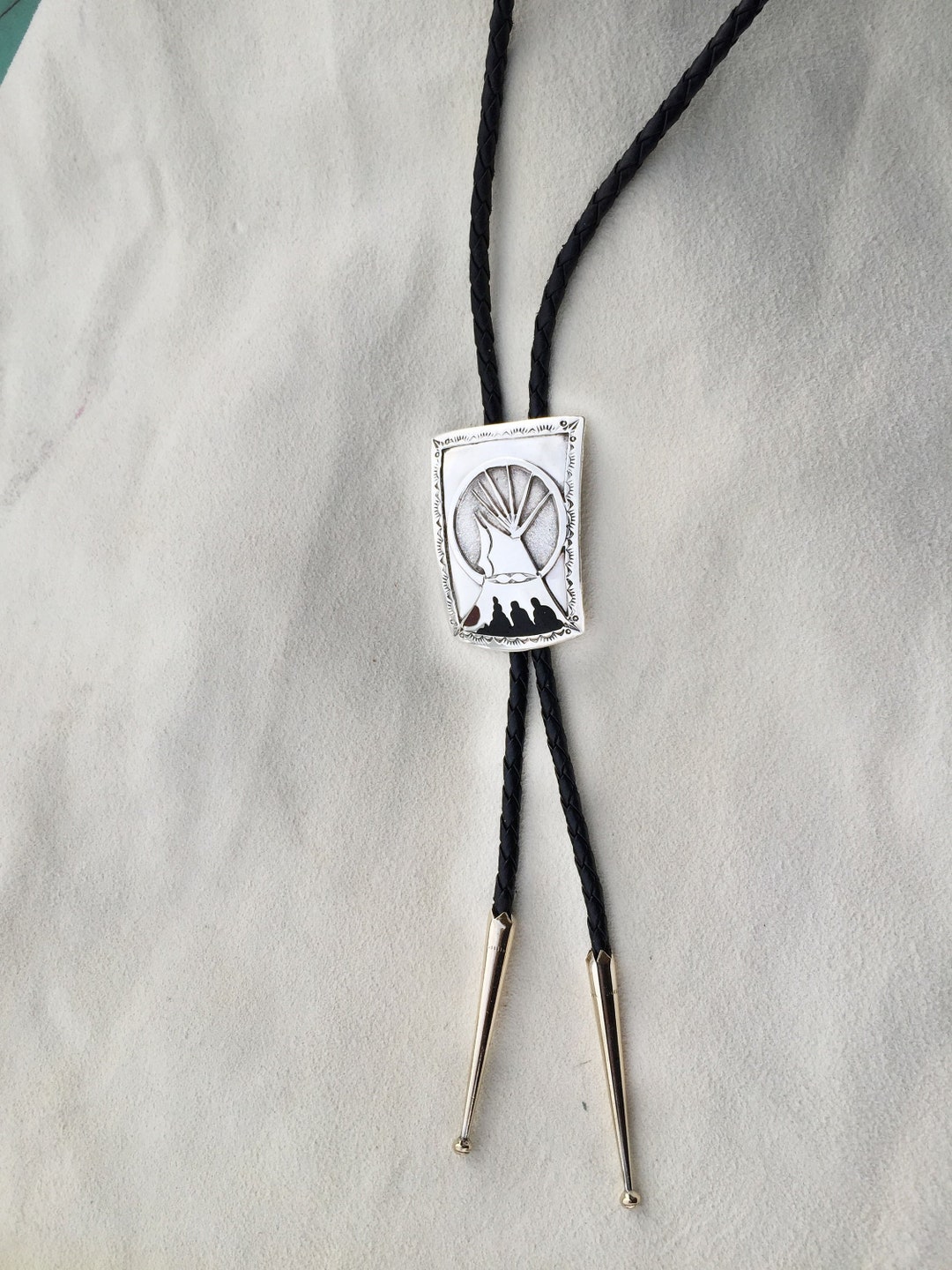 Tipi Design Silver Bolo Tie - Etsy