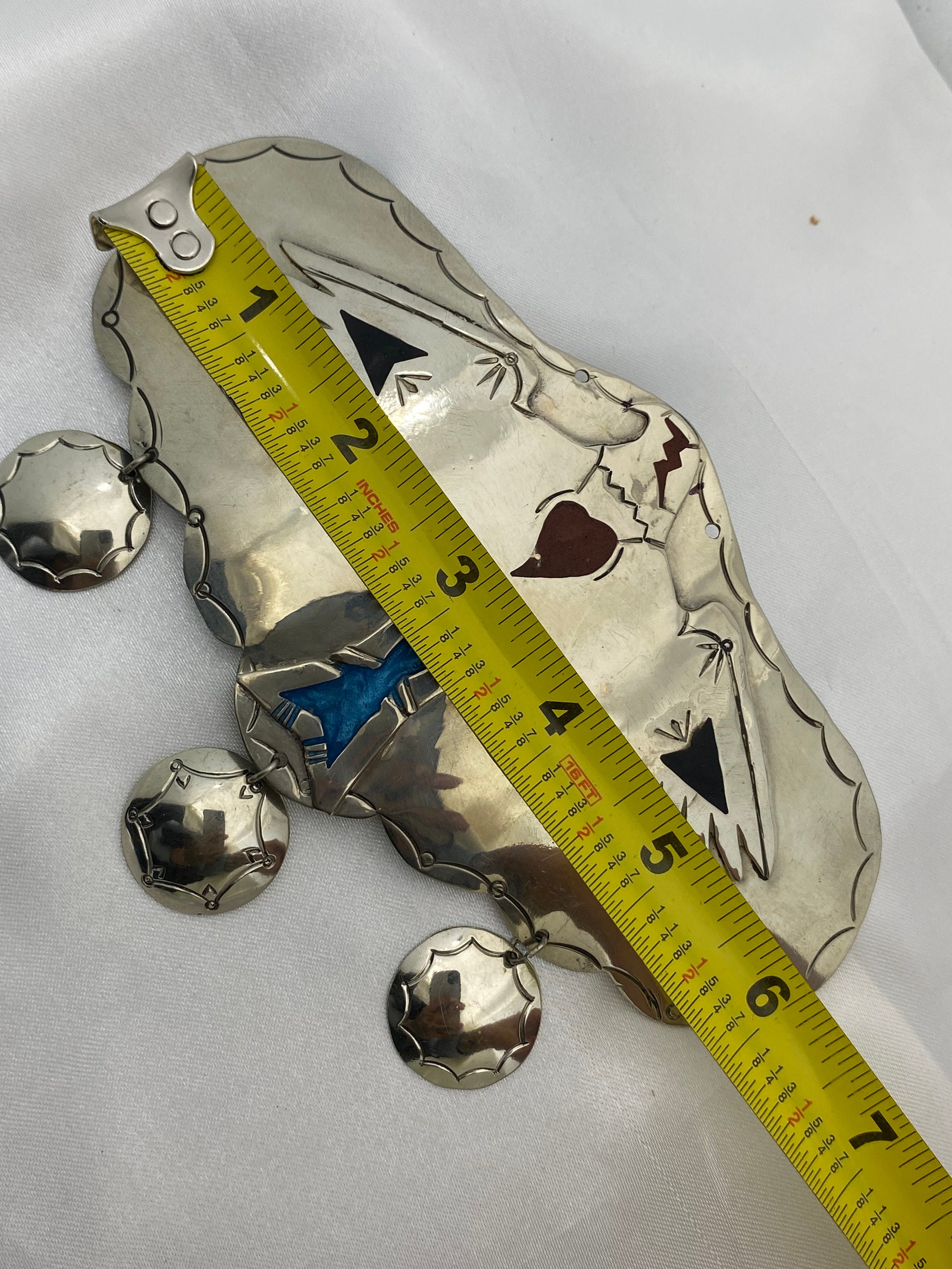 Flying Eagle Heart Silver Gorget Handmade Native American Jewelry - Etsy