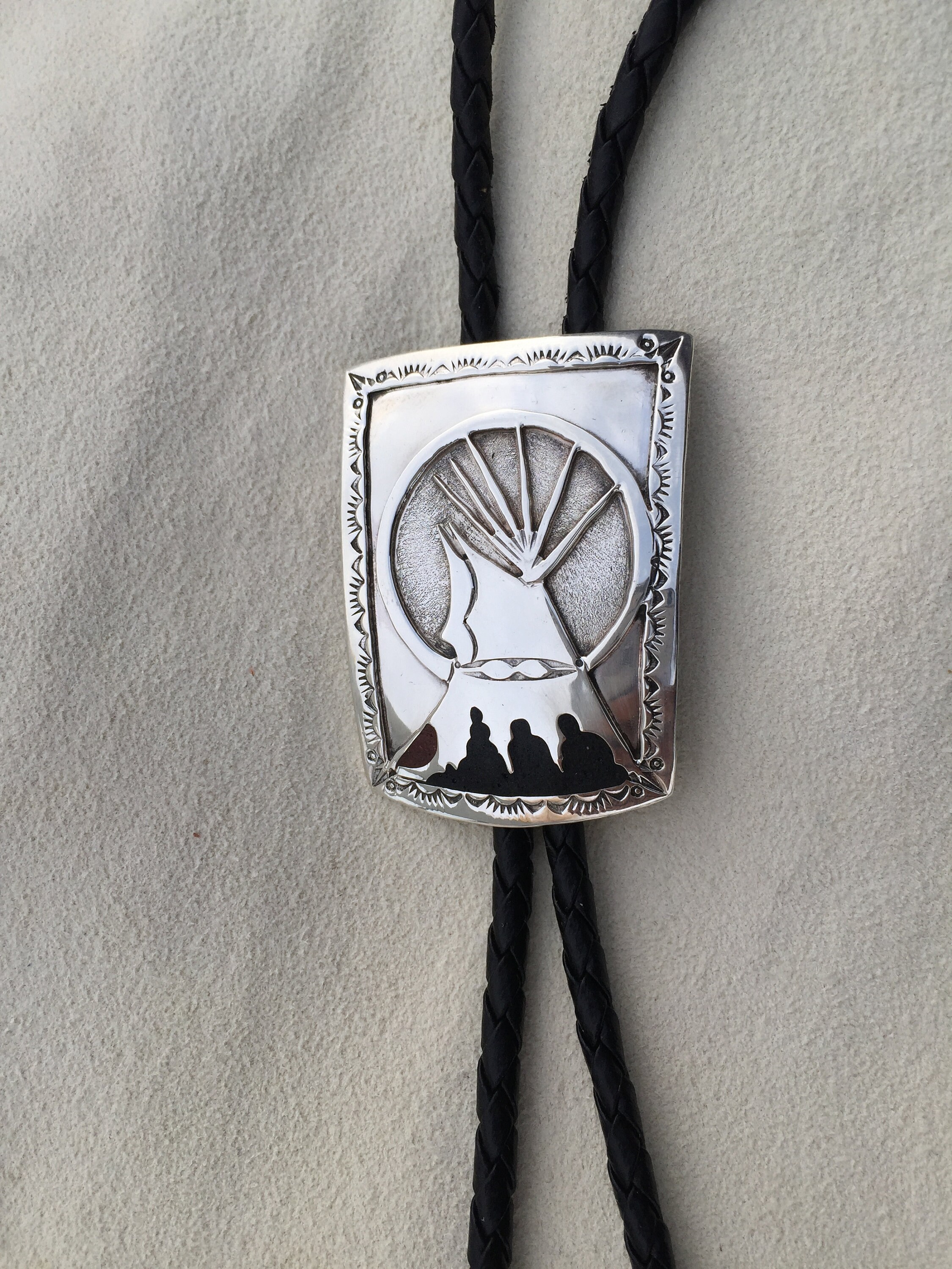 Tipi Design Silver Bolo Tie - Etsy