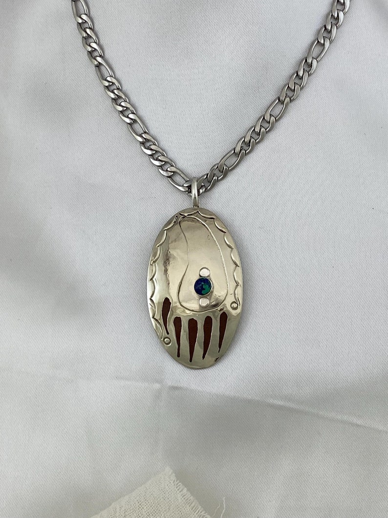 Bear Claw Pendant Necklace - Handmade Native Amercan Jewelry by ...