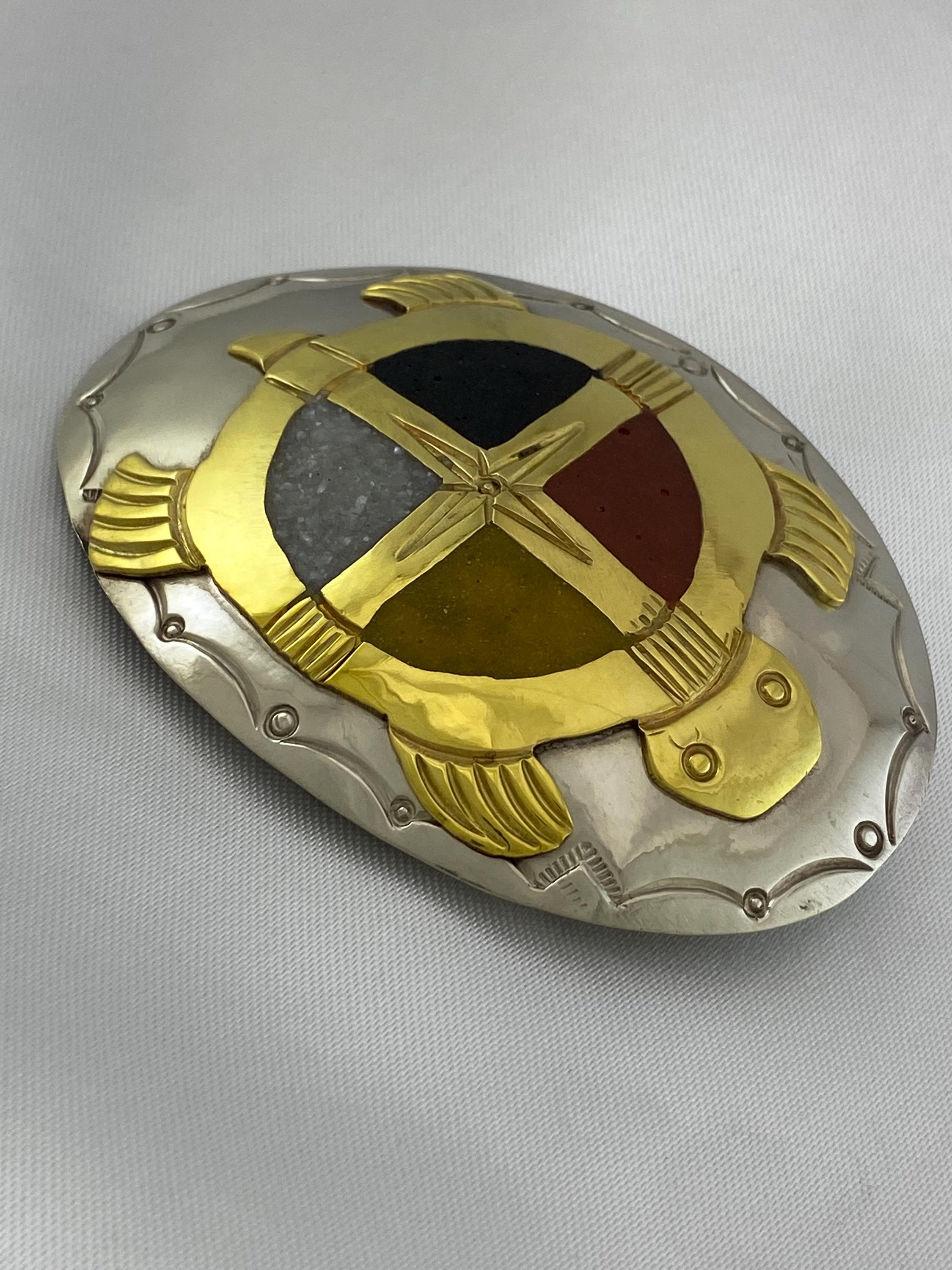Medicine Wheel Turtle Belt Buckle - Handmade Native American Jewelry by ...